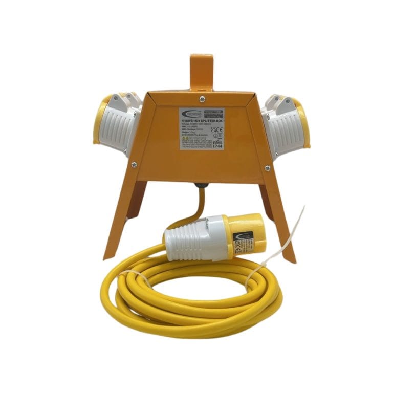 4 Way Splitter Box 110V 4x16amp Outlets 16amp Plug - (10895)