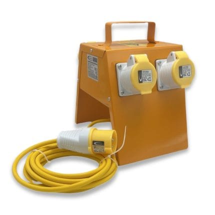 110V 4 Way Splitter Box | 16A Sockets, 32A Plug